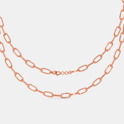 The Modish Rose Gold Chain | BlueStone.com