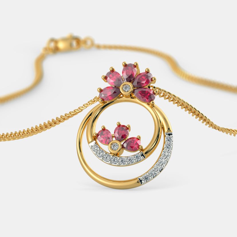 bluestone ruby pendant