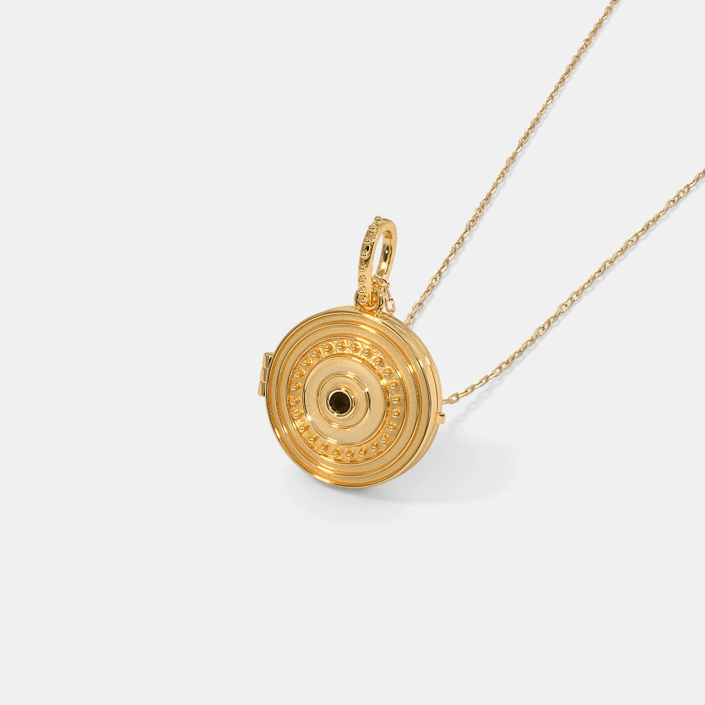 Buy Gold Locket Pendants Designs Online | BlueStone.com - India's #1 ...