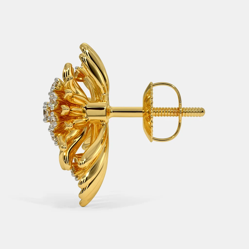 The Calix Stud Earrings | BlueStone.com