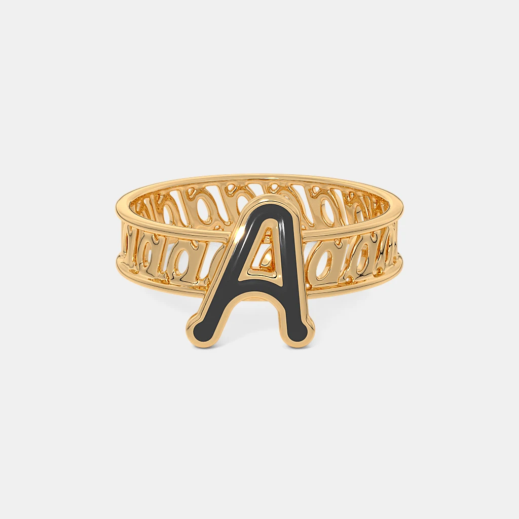 The Combie A Initial Ring | BlueStone.com