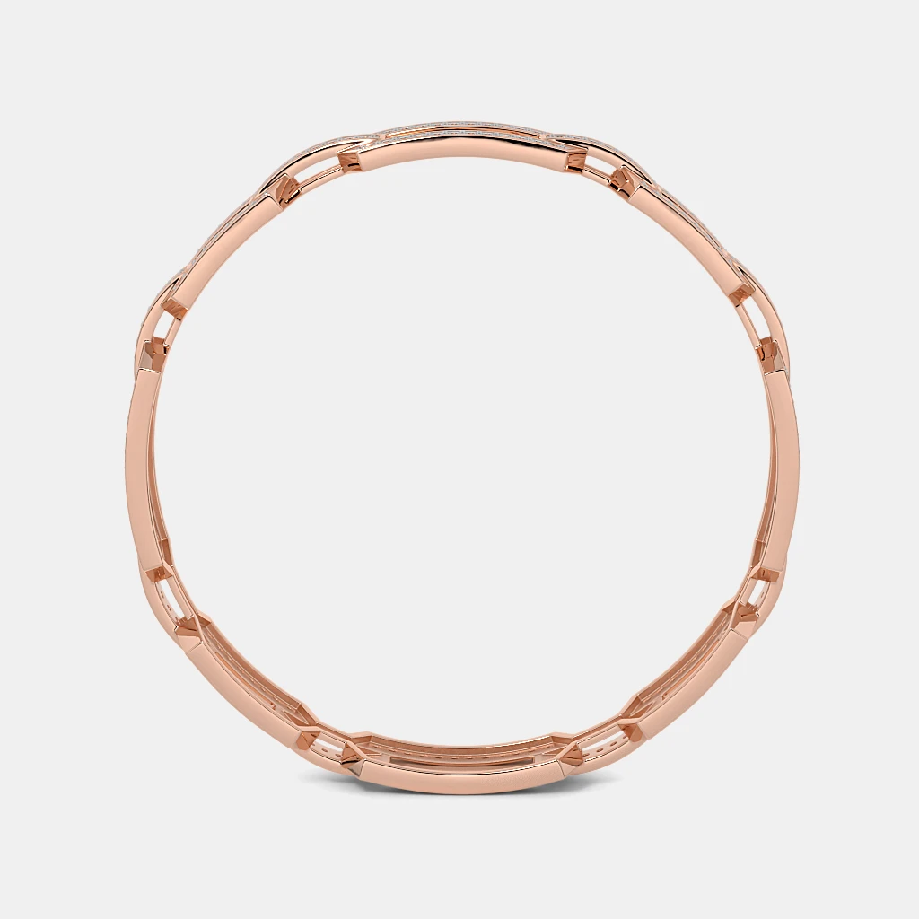 The Alignis Round Bangle | BlueStone.com