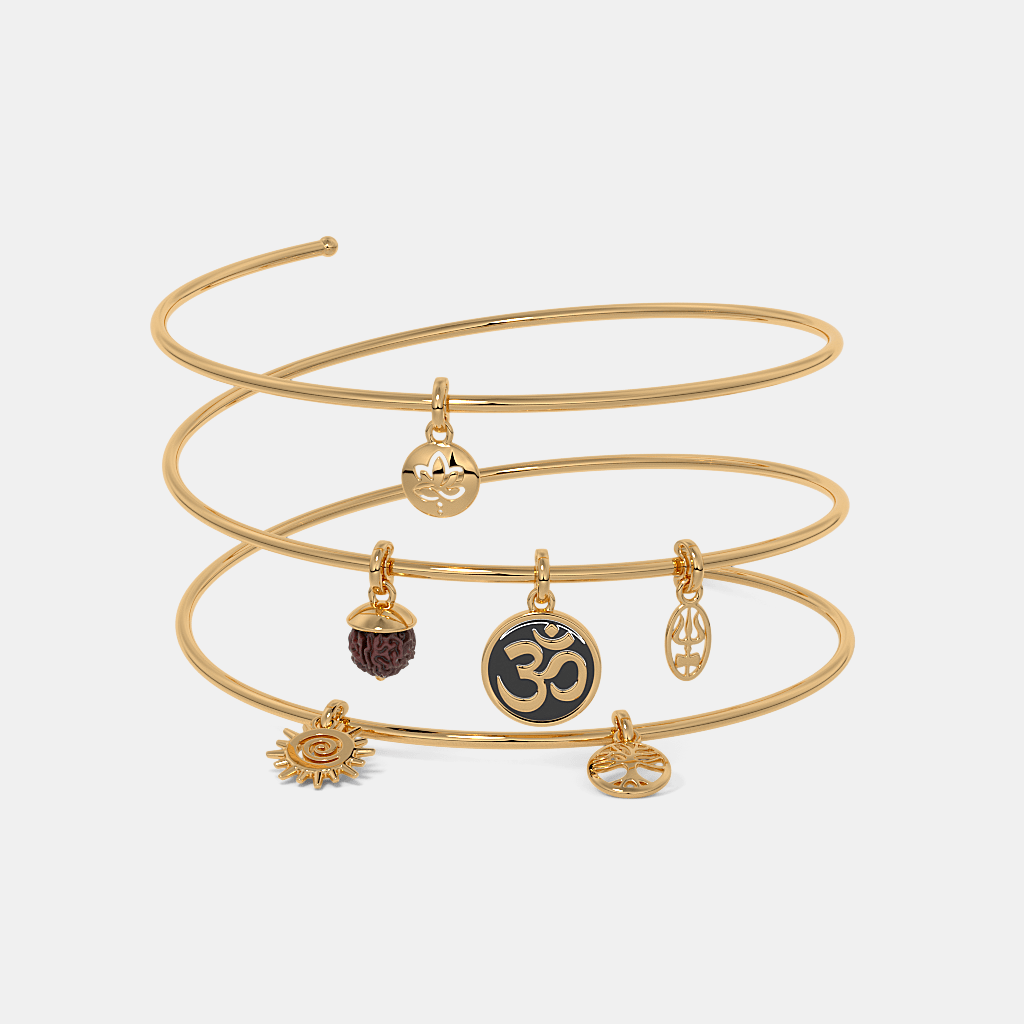 The Aumara Spiral Bangle | BlueStone.com