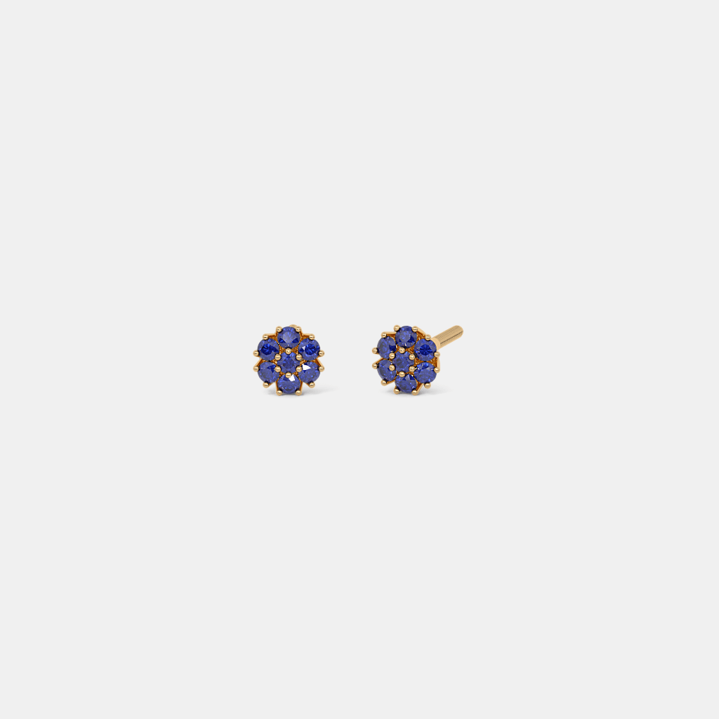The Bluesapph Aleph Stud Earrings | BlueStone.com