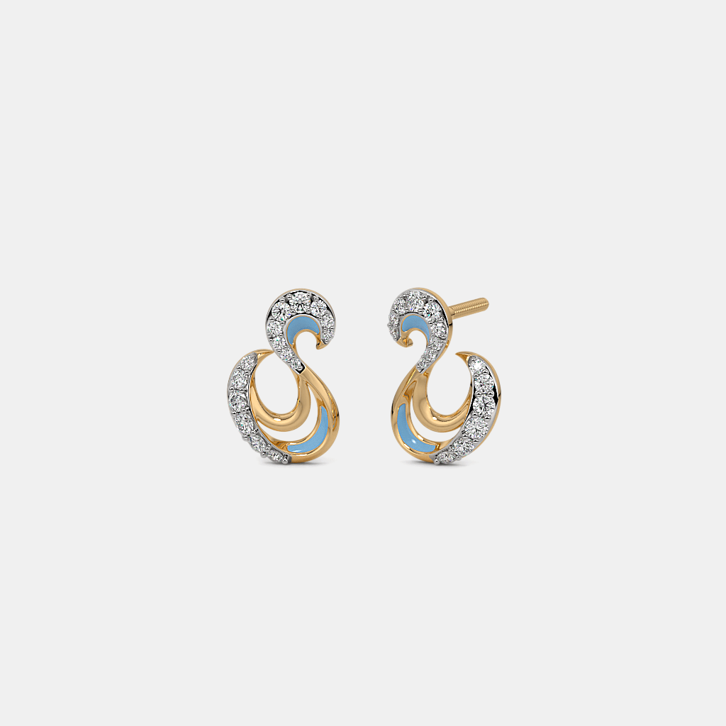 The Waterfowl Stud Earrings | BlueStone.com