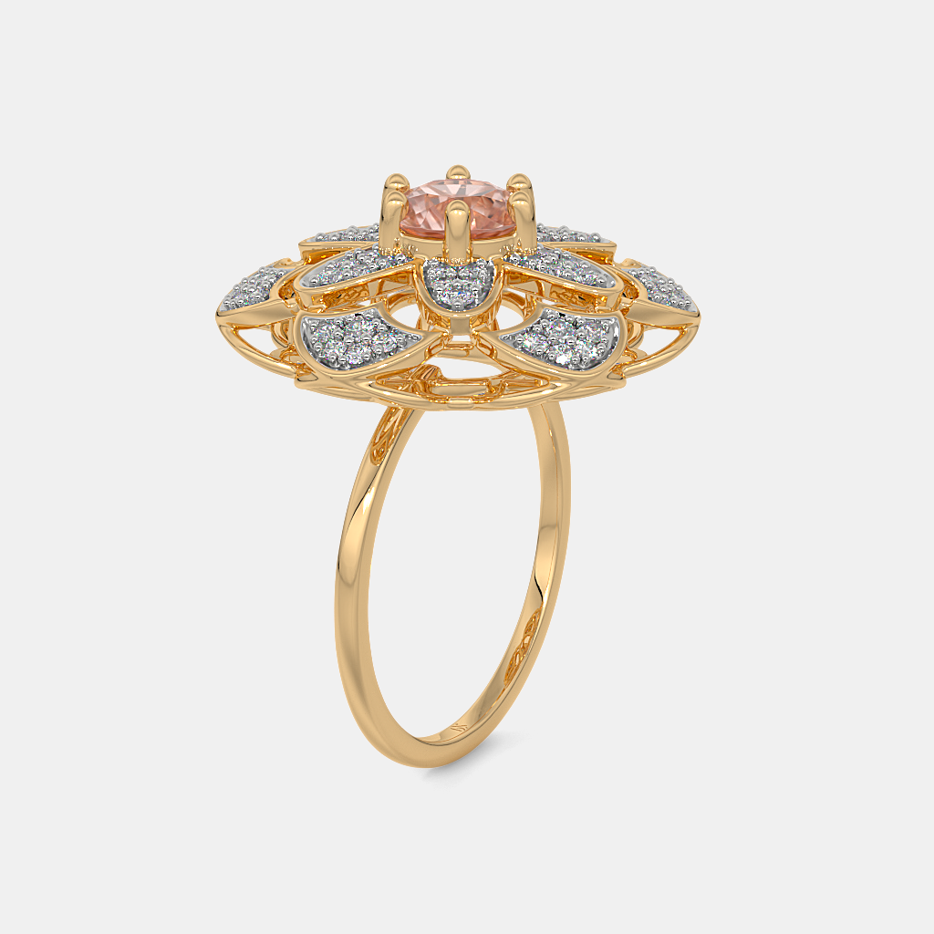 The Zinnia Rose Cocktail Ring | BlueStone.com