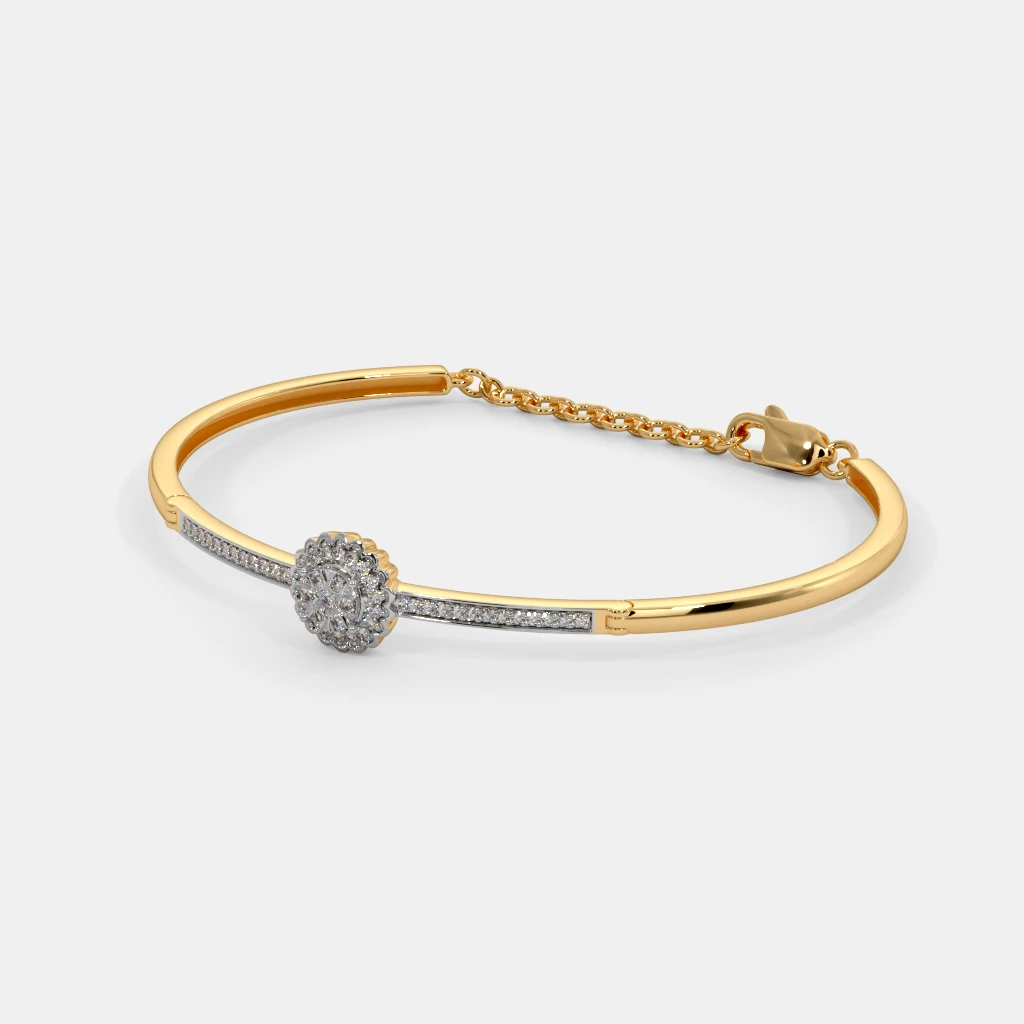 The Candila Classic Oval Bangle | BlueStone.com