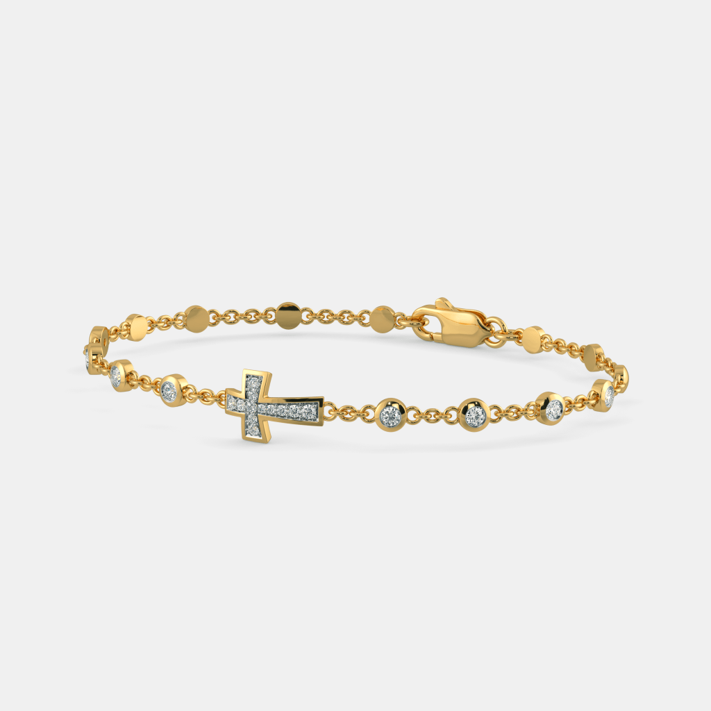 The Deborah Cross Bracelet | BlueStone.com