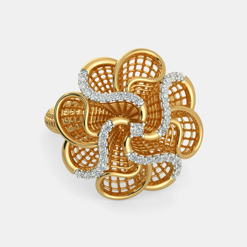 The Rose Lattice Ring | BlueStone.com