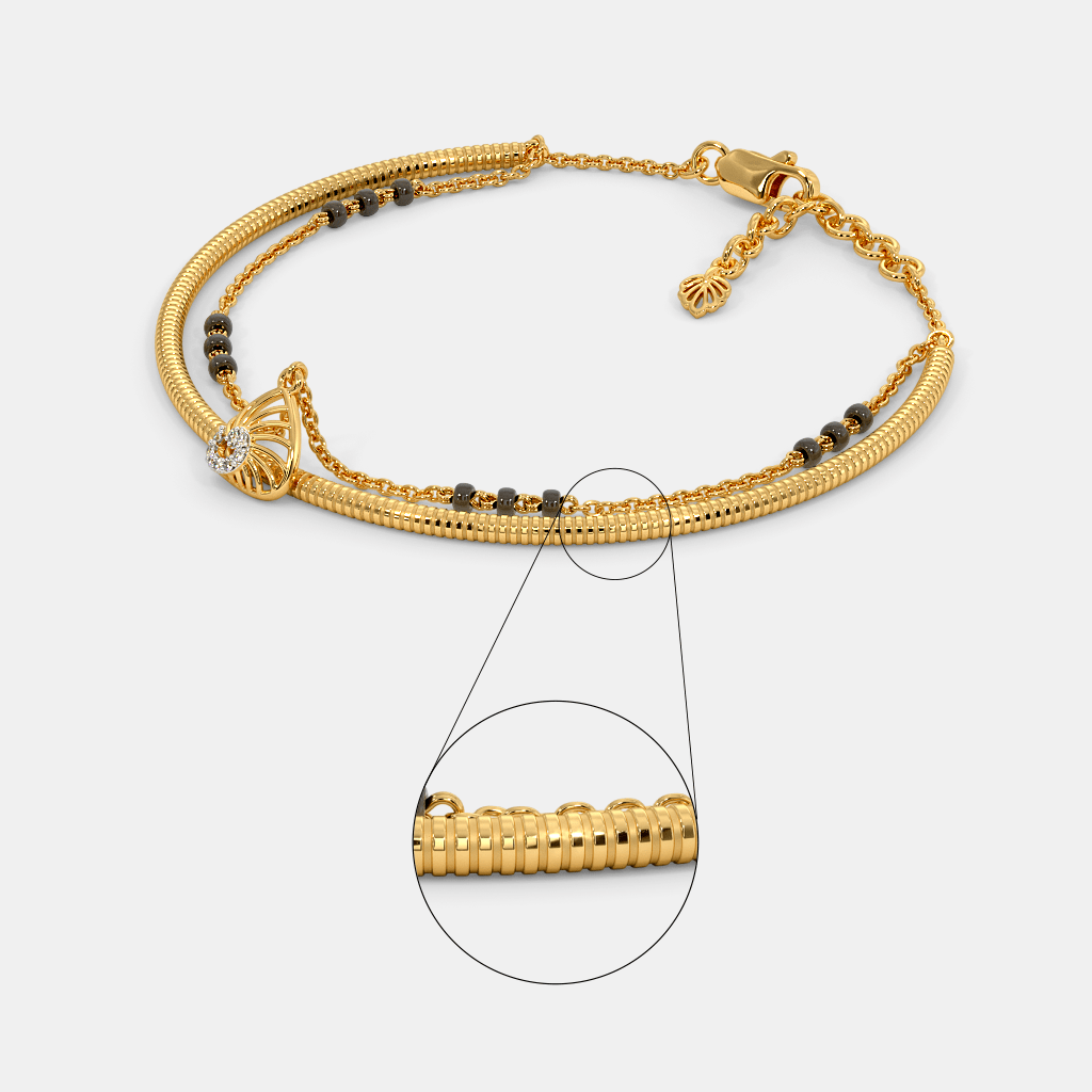 The Prarna Mangalsutra Bangle | BlueStone.com