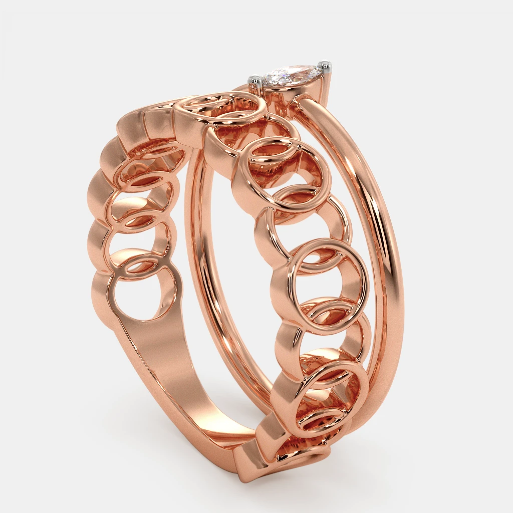The Bloomy Stackable Ring | BlueStone.com