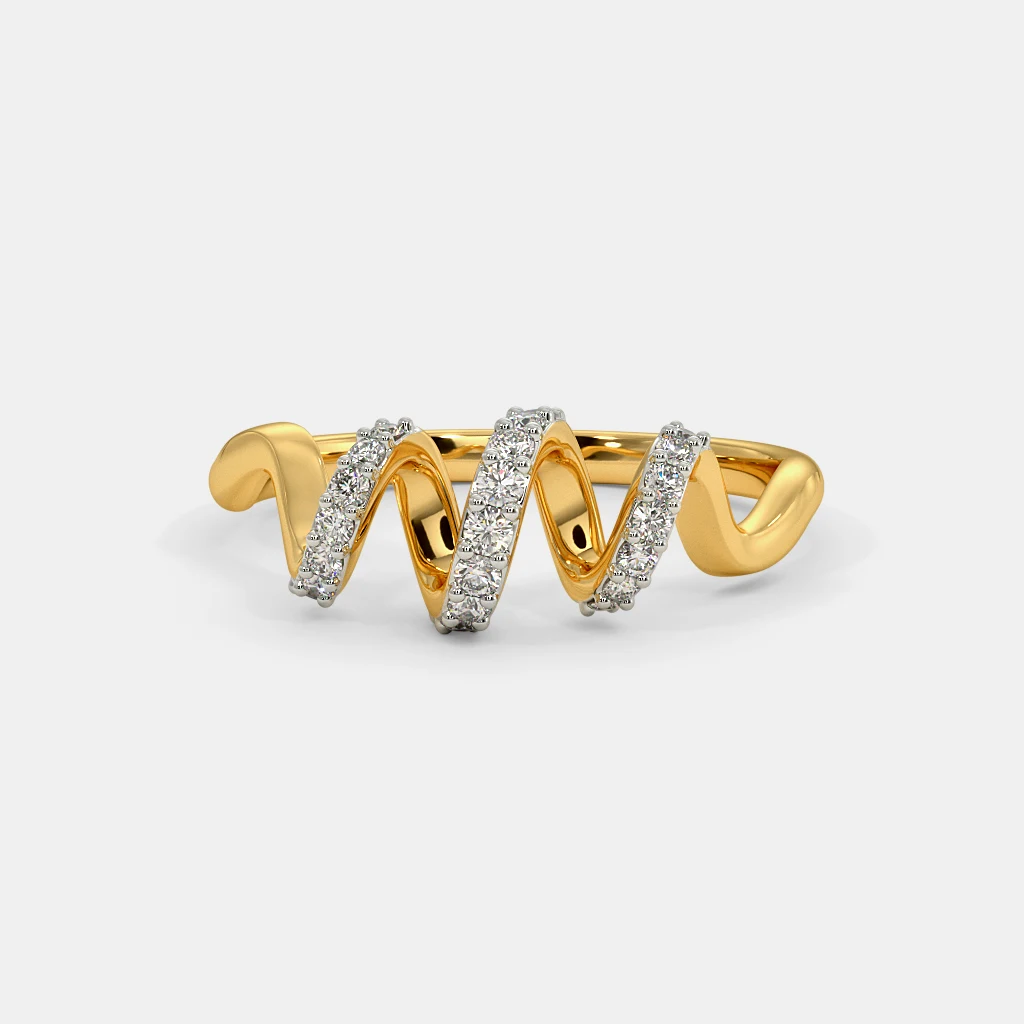 The Rhythmic Ribbon Ring | BlueStone.com
