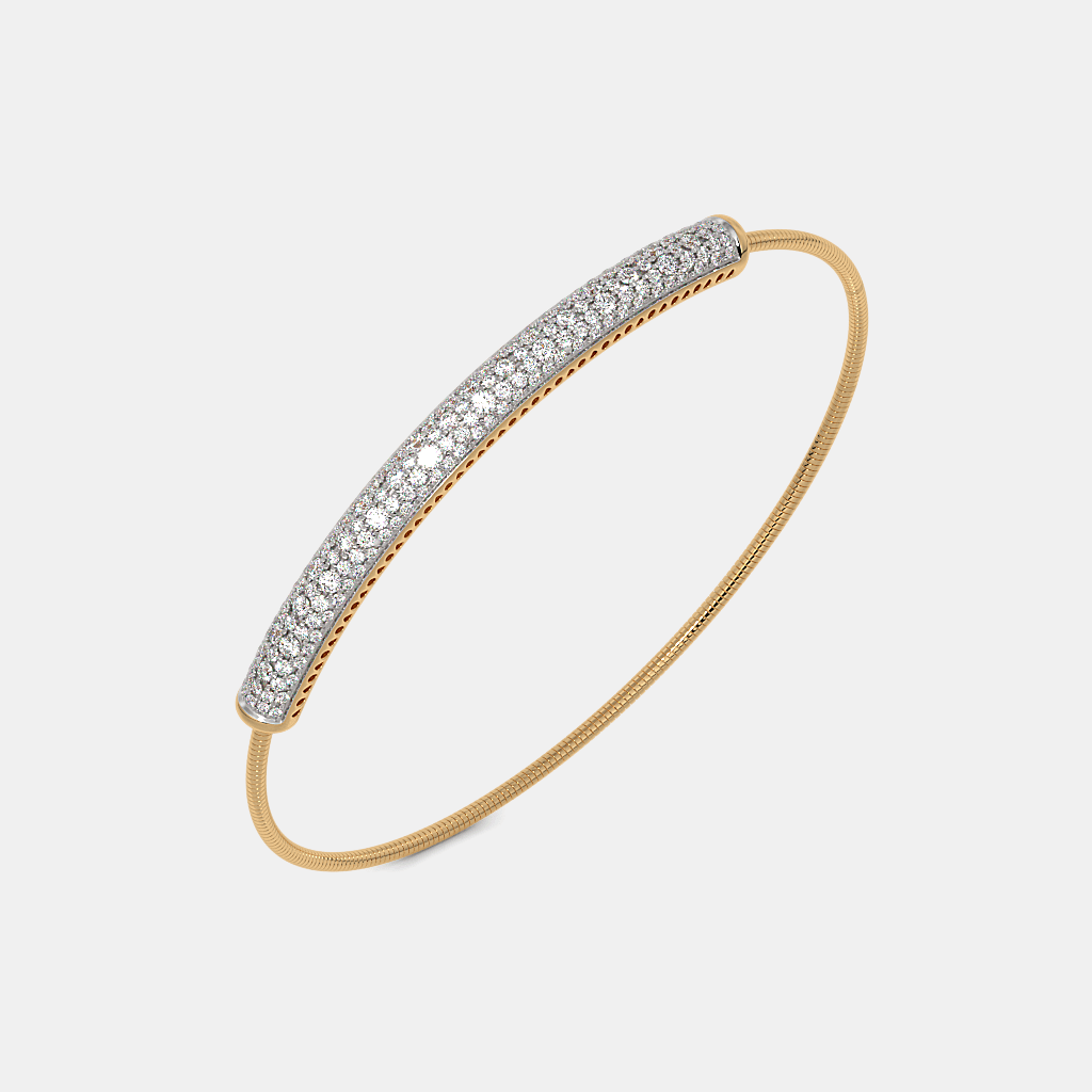 The Kanthoria Oval Bangle | BlueStone.com