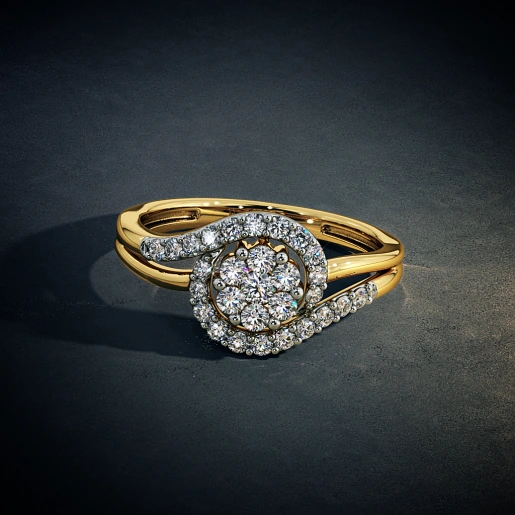Buy 100+ Gold Engagement Rings Designs Online | BlueStone.com - India's ...
