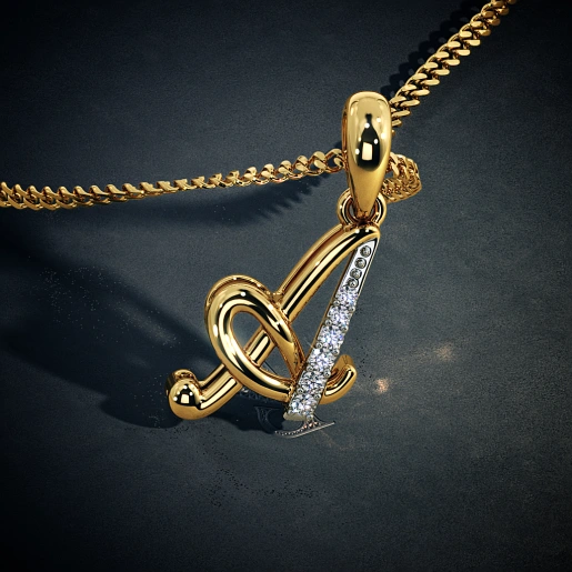 Buy 50+ Gold Alphabet Pendants Designs Online | BlueStone.com - India's ...