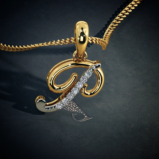 Buy 50+ Gold Alphabet Pendants Designs Online | BlueStone.com - India's ...
