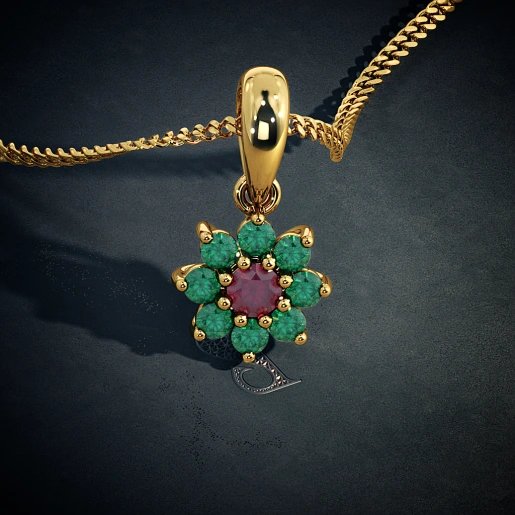 Buy 100+ Gemstone Pendants Designs Online | BlueStone.com - India's #1 ...